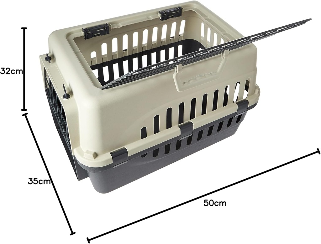 Pet Mode Plastic Pet Carrier Top & Front Door[Dimension - 50 x 35 x ...